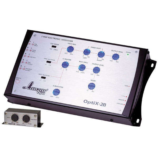 Lanzar Optidrive 2 Way Electronic Crossover Network w/Remote Bass Boost ...