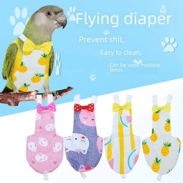 Ropa para pájaros, ropa para loros, pañales, pañales, traje para ...