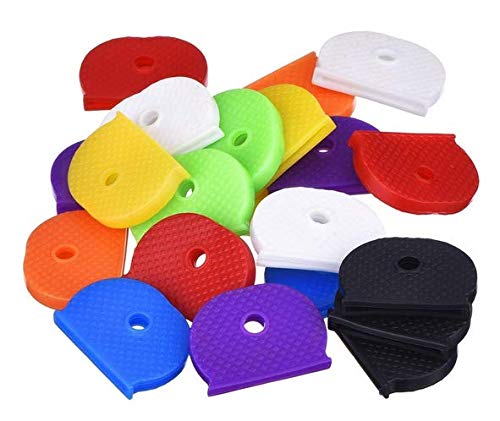 32 Pcs Assorted Colors Key Cap Rings, Key Identifier Tag Covers Fit for ...