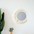 Bohemia Macrame Fringe Mirror, Handmade Decorative Mirrors, Makeup ...