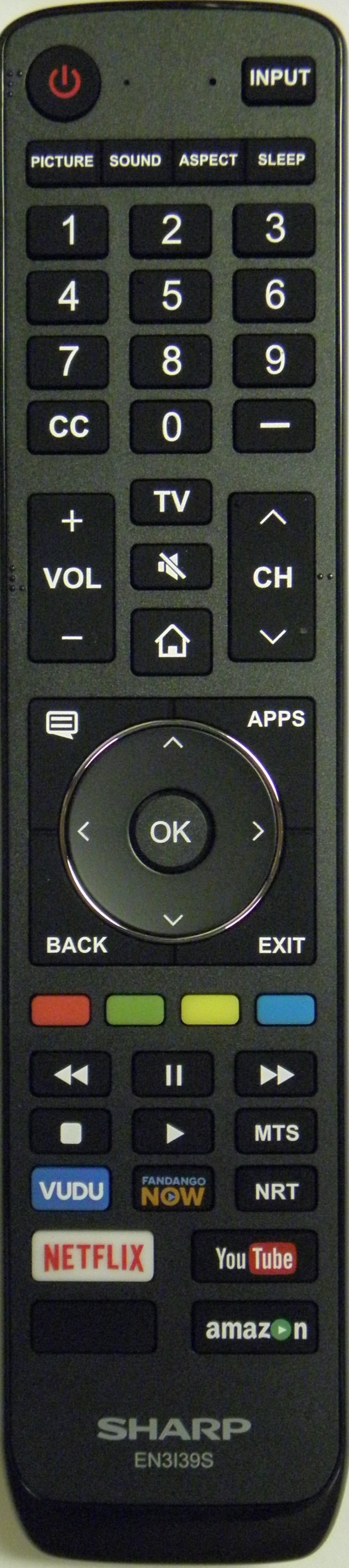 Refurbished Sharp EN3139S New Original Remote Control for Sharp Smart ...