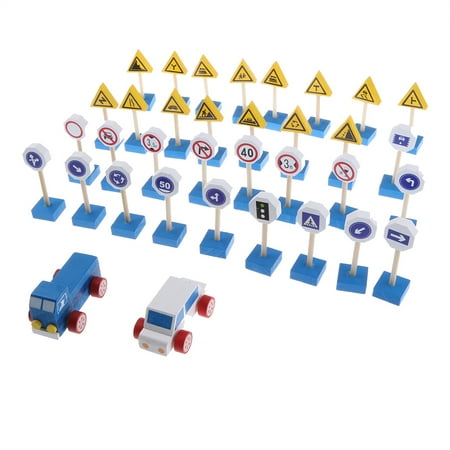 32 Pieces Street Traffic Signs Kids Children | Walmart Canada