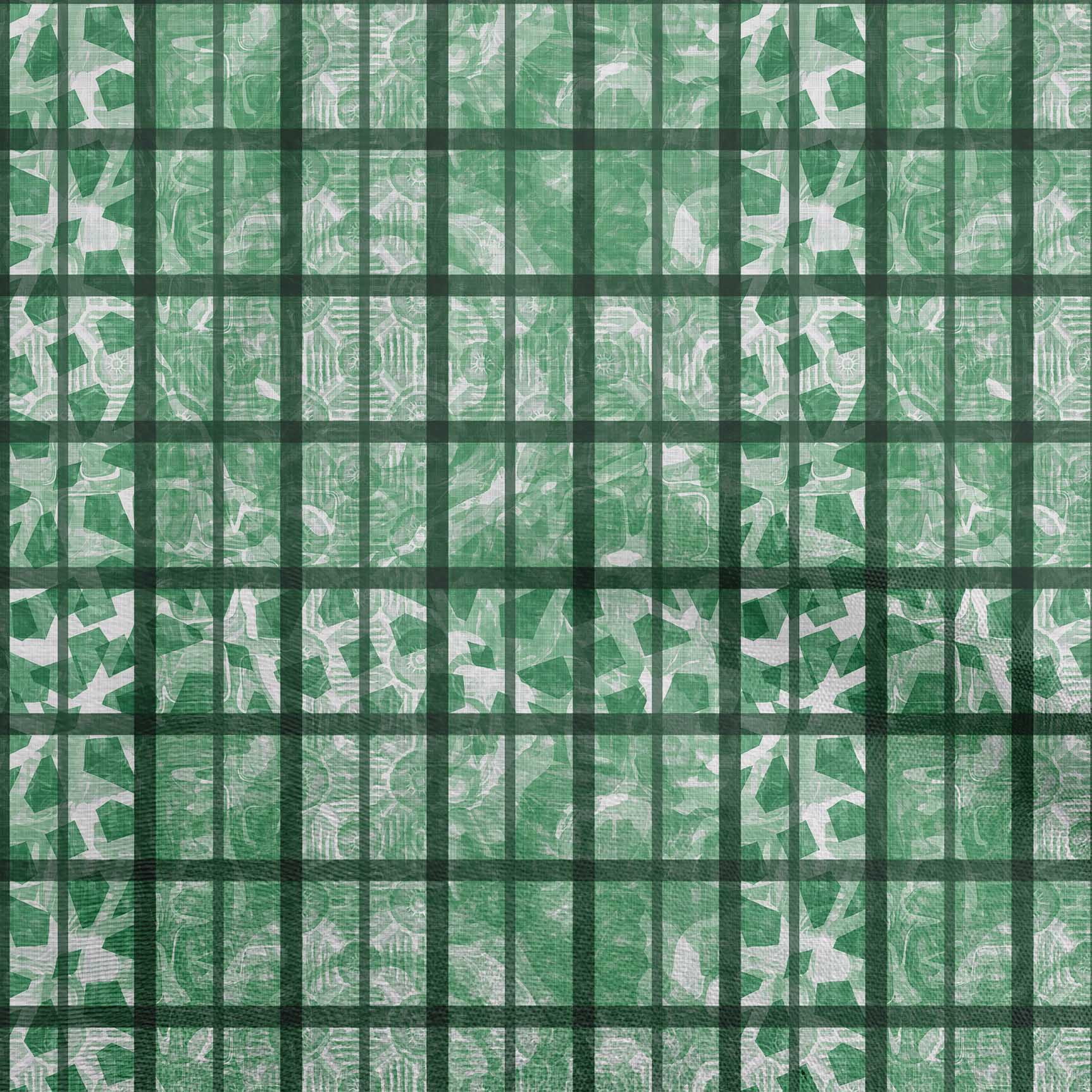 oneOone Cotton Flex Green Fabric Houndstooth Diy Clothing Quilting ...
