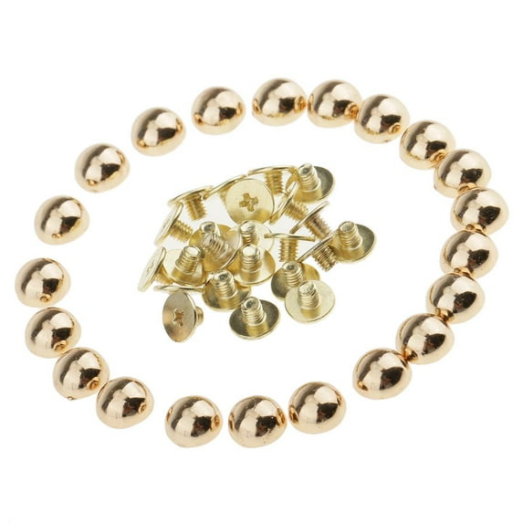 20 Pieces Metal Dome Studs Rivets Spikes For Leathercraft Clothes Bag ...