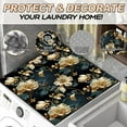 Anti-Slip Washer or Dryer Top Mat Covers, 27" x 31.5" Flower Design ...