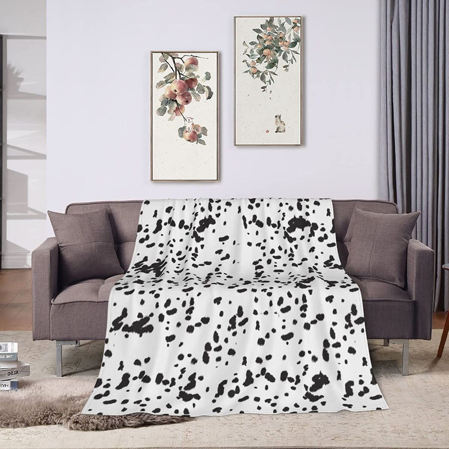 Dalmatian Blanket Comfort Warm Dalmatian Throw Blanket Soft Fleece ...