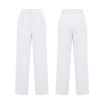 cocolona Womens A-line High Waist Dress Pants Elastic Waist Straight ...