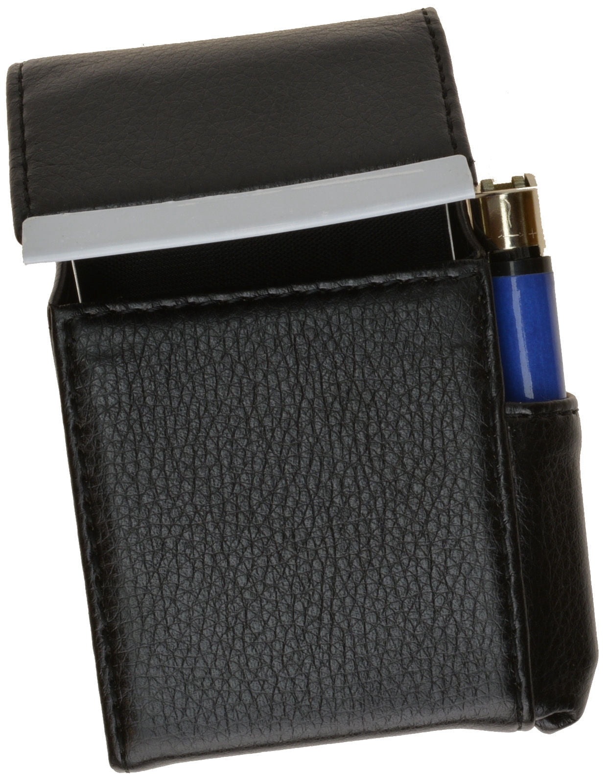 Genuine Leather Cigarette Pack Holder Flip-Top Pouch Smoke Carrying ...