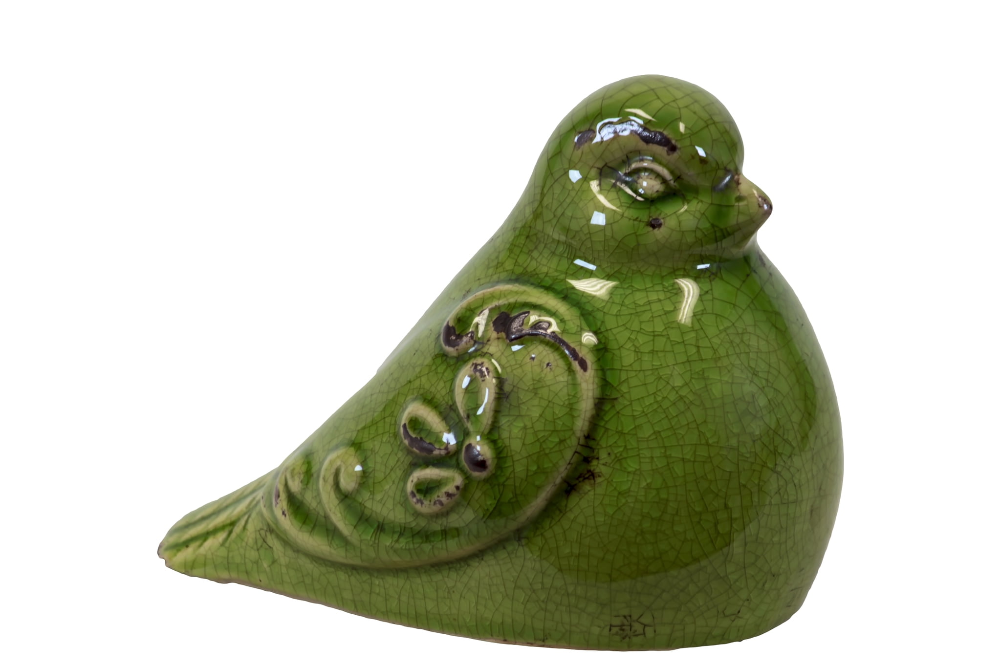 Urban Trends Collection: Ceramic Bird Figurine Gloss Distressed Finish ...