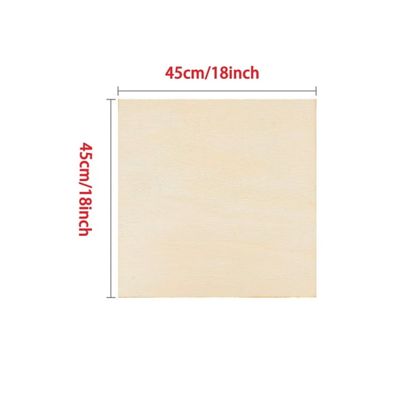 Unfinished Wood Square Shape | Wood Canvas | Craft Base | DIY Craft ...