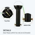 MOMOJIA Universal Fan Extension Rod Metal Downrod For Ceiling Fan ...