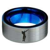 Tungsten Dance Move Dabbing Dab Band Ring 8mm Men Women Comfort Fit ...
