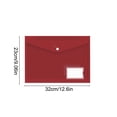 20 Pack File Folders,Plastic File Folders,Clear Document Folders with ...