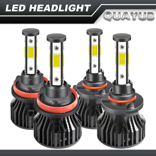 4pcs 6000K For Nissan Maxima 2009-2014 Combo LED Headlights High&Low Beam Bulbs - Walmart.com