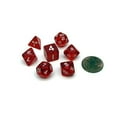 Koplow KPL19185 Mini Transparent Red & White Dice - 7 Piece - Walmart.com