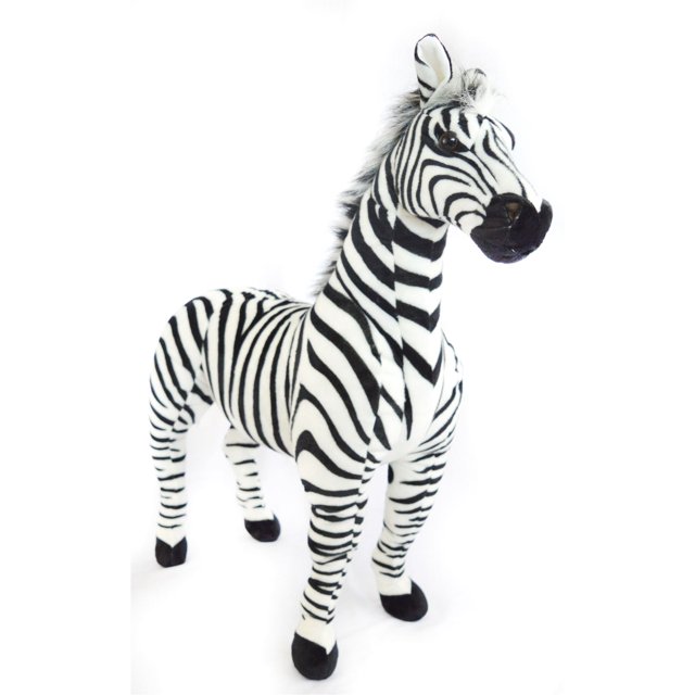 Zelassie the Zebra | 2.5 Foot Big Stuffed Animal Plush Zebra Horse Pony ...