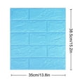 3D Brick Wallpaper PE Foam Self Adhesive Wall Panels Waterproof Wall ...