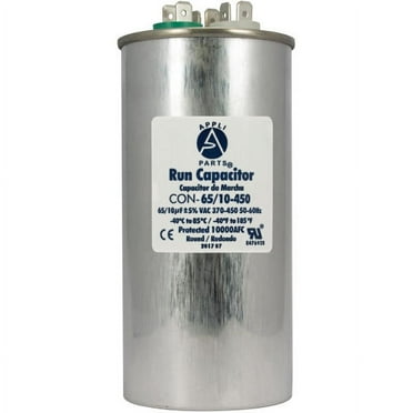 Appli Parts Dual Run Capacitor for ac 75+5 Mfd uF (microfarads) 370VAC ...