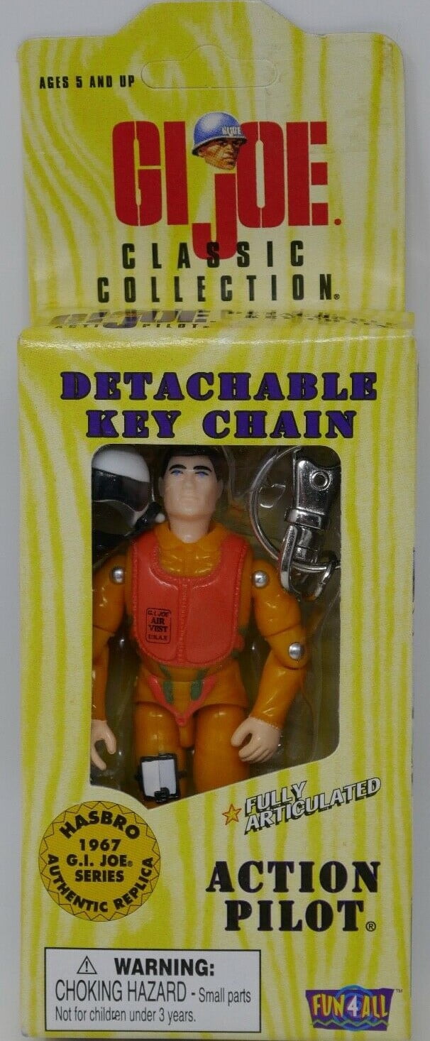 GI Joe Action Pilot Detatchable Hasbro (1998) Fun 4 All Figure Keychain ...
