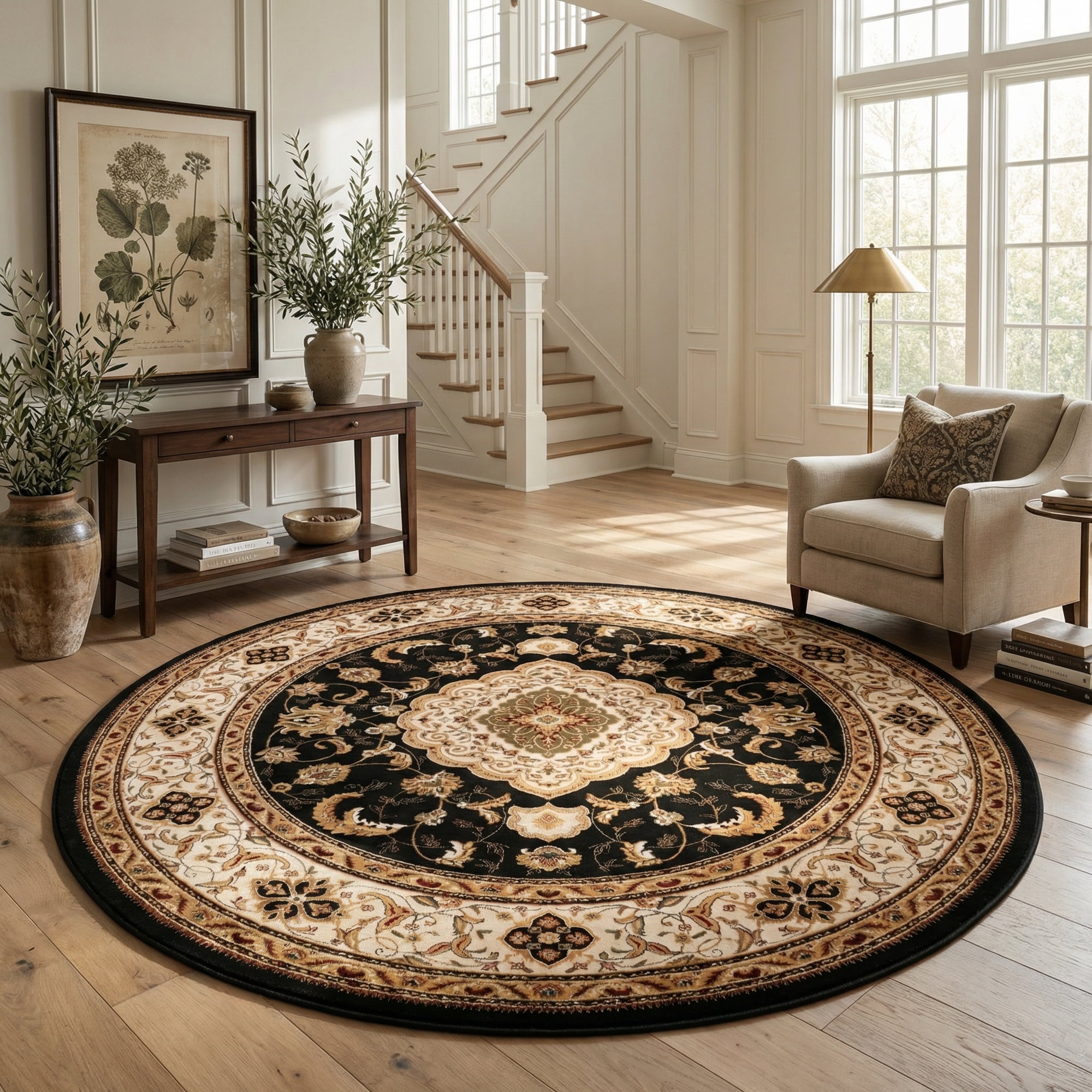 Click here for Rug Branch Majestic Black 8x11 76 Round prices