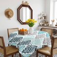 Abstract Retro Flower Texture Table Cloth 54x54in, Waterproof Square ...