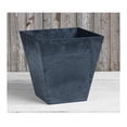 ArtStone Ella Square Planter, 12 Inch Black Flower Pot - Modern Indoor ...