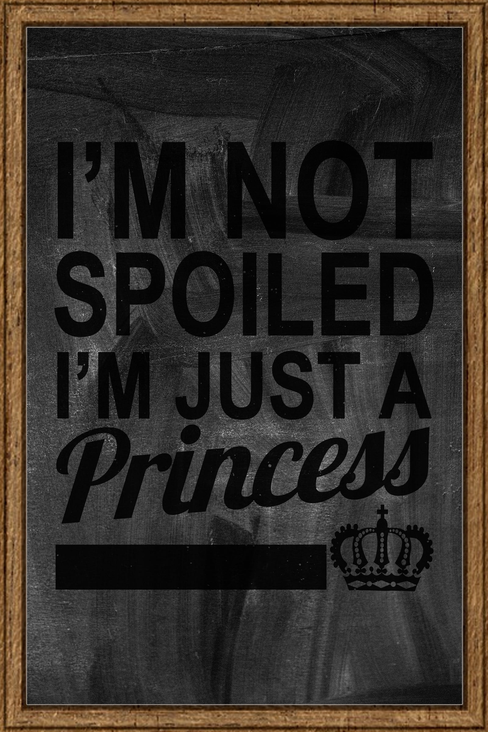 Not Spoiled Just a Princess Funny Diva Girl Drama Queen & Crown Tin ...