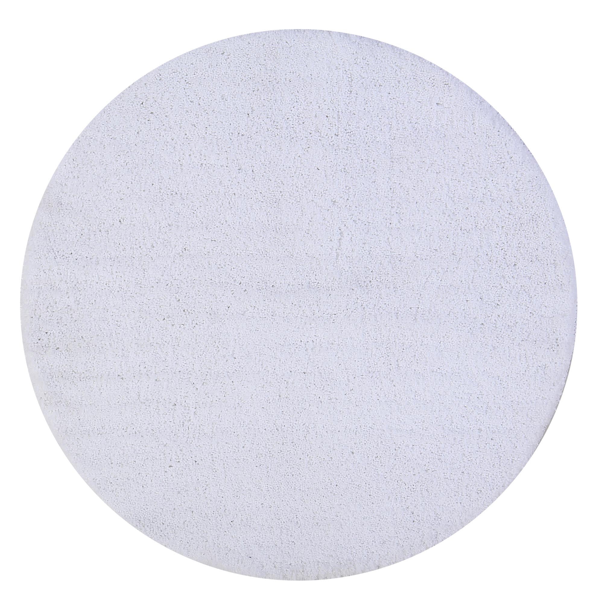 Better Trends Micro Plush Polyester 30" Round Bath Rug - White ...