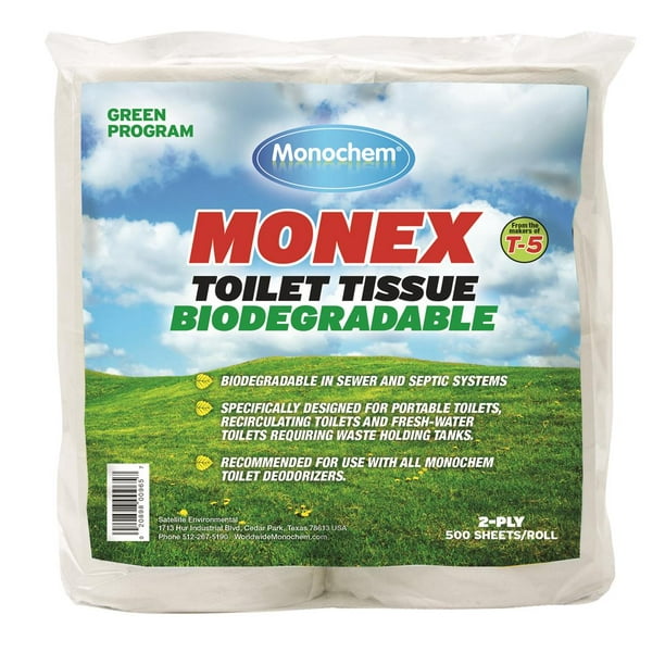 Valterra Toilet Tissue VM30712 Monochem Monex; 2 Ply; 4 Roll Pack; 5000 ...