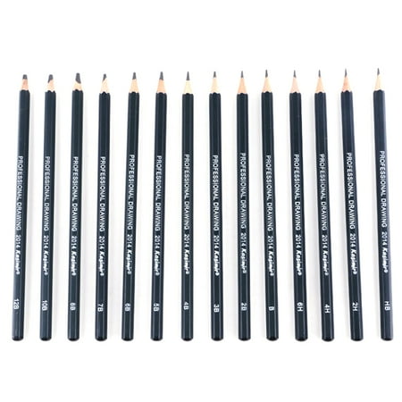 14pcs Fine Art Sketch Wooden Pencils Drawing Pictures Art Pencils ...