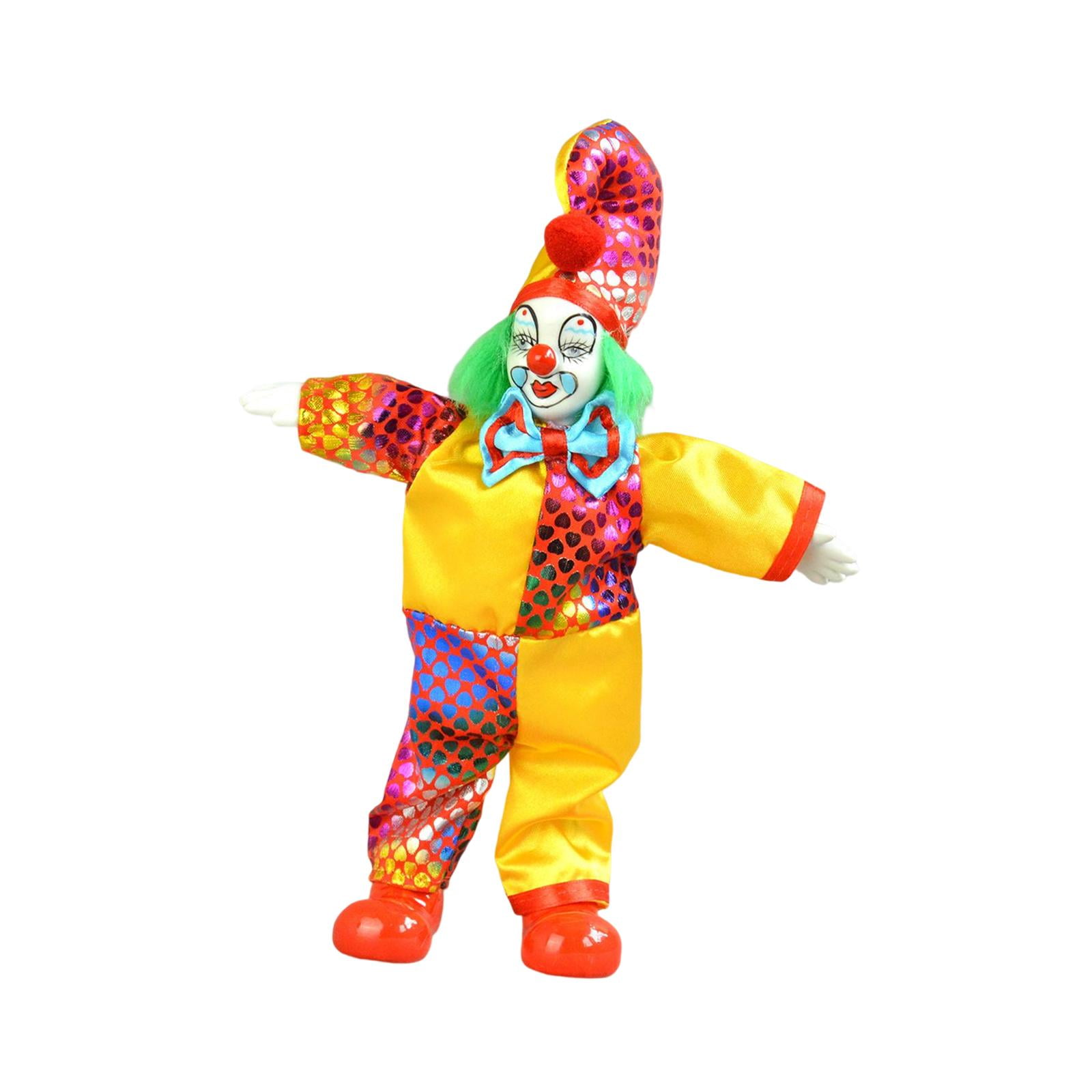 23cm Clown Doll with Outfits Ornament Decoration Handmade Crafts ...