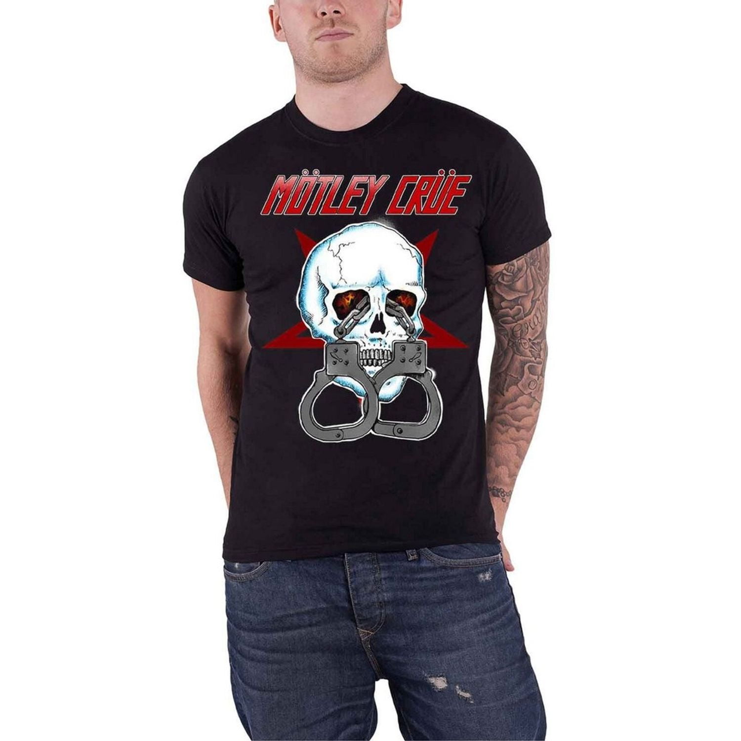 Click here for Motley Crue Adult Cuffs T-Shirt L prices