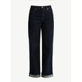 Free Assembly Women's Wide Leg High Rise Pintuck Jeans, 29” Inseam ...