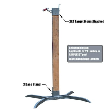 2x4 Target Hanger | Target Stand Base | Adjustable Height Steel Post ...