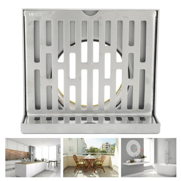 L Shaped Corner Drain, Corner Floor Drain Wire Drawing Stainless Steel ...