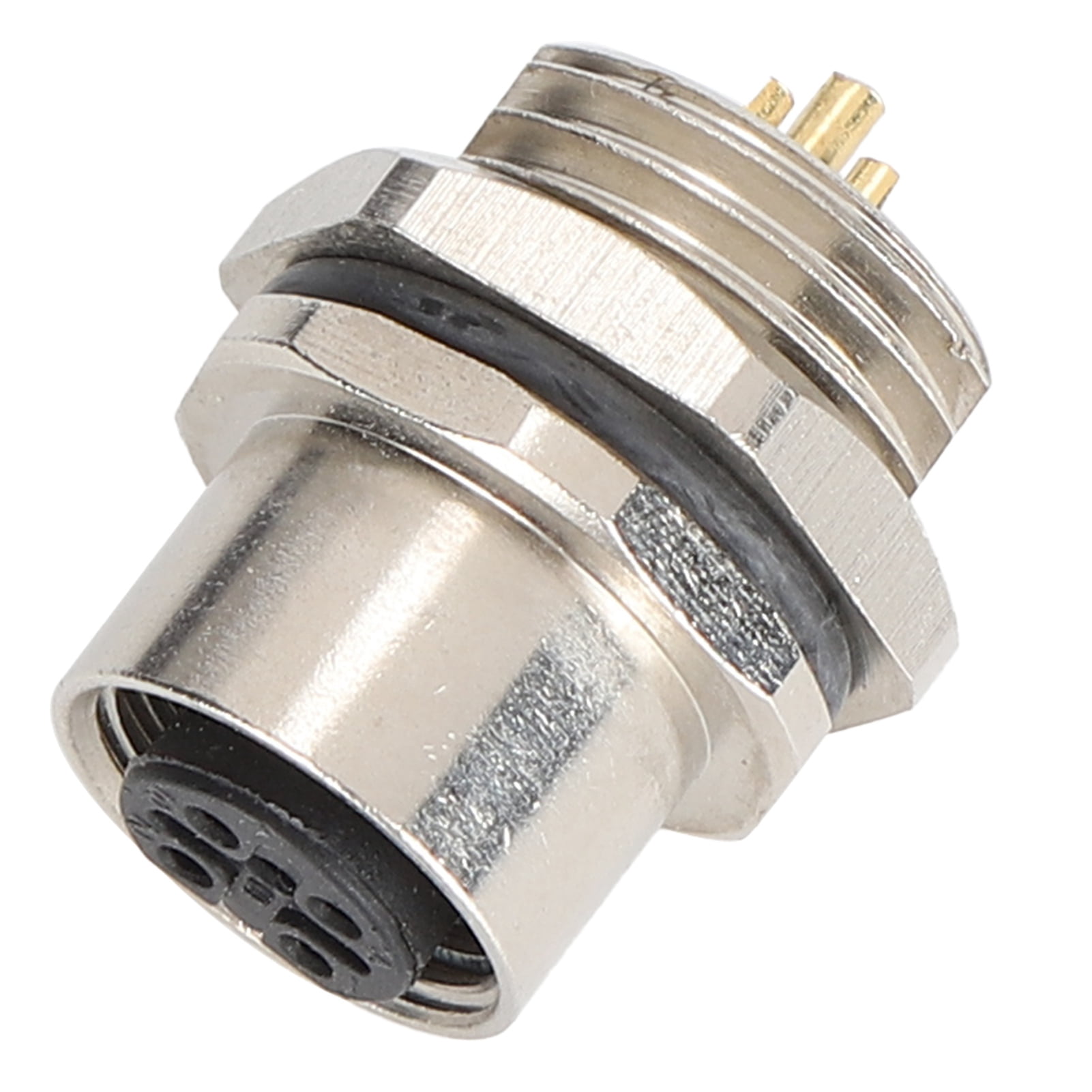 M12 Waterproof Connector, Epoxy Resin Design Waterproof Panel Mounted ...