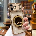 Bling Glitter Diamond Ring Bracket Holder Mirror Magnetic Phone Case ...