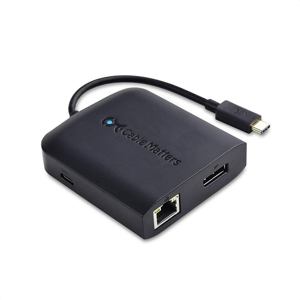 Cable Matters USB C Hub Multiport Adapter with 4K DisplayPort, 2X USB 2 ...