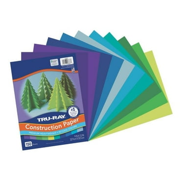 Tru-Ray Pack of 50 Colored Sulphite Construction Paper, 9 x 12 Inches ...