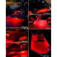 4PCS Waterproof 5050 LED Strip Lights for Vehicle Interior Exterior ...