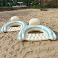 2PCS Pool Swim Ring Inflatable Pool Floats Water Fun Large Adult ...