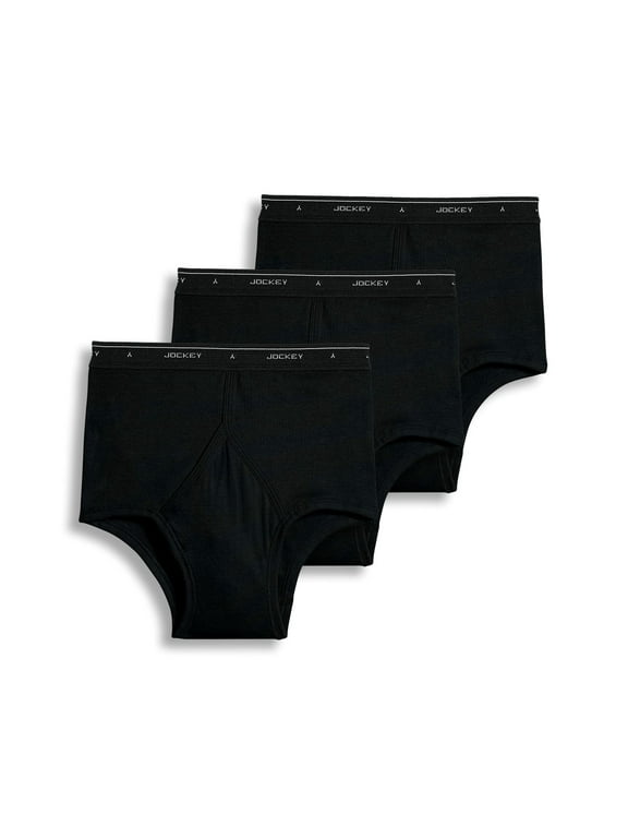 Jockey Men's Classic Full Rise Brief - 6 Pack with StayNew Technology ...