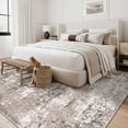 BERTHMEER 6'x9' Pink Abstract Area Rugs for Living Room Bedroom Dining ...
