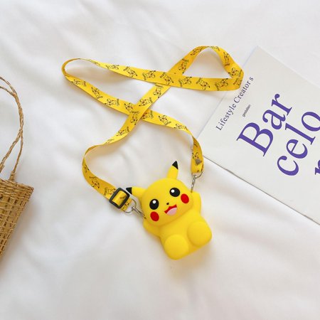 Pokemon Cartoon Pikachu Charmander Squirtle Kawaii Silicone Coin Purse ...