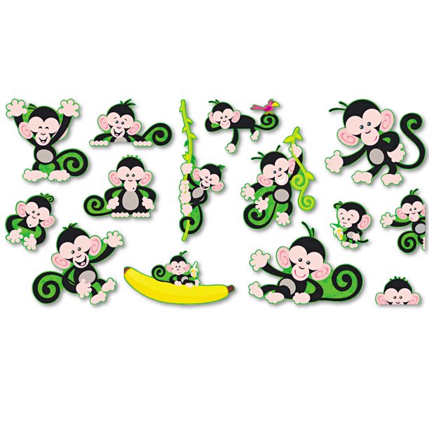 TREND Monkey Mischief "Bananas" Bulletin Board Set, 30 Pieces - Walmart.com - Walmart.com