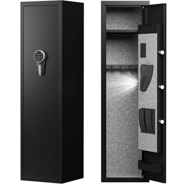 2-3 Safe, Small Gun Cabinet for Home Rifles and Pistols, Quick Access ...