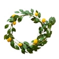 Artificial Lemon Garland Spring Summer Greenery Lemon Vine Plant Vivid ...