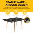 Black White Theme Fitted Rectangle Tablecloth 30" x 60" Modern Bread ...