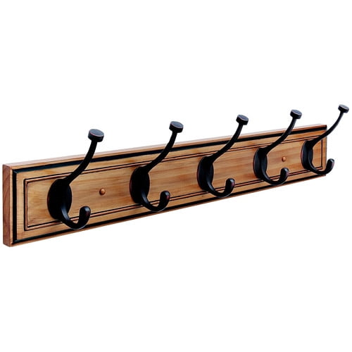 Amerock 27" Beveled Hook Rack, Honey Pine - Walmart.com