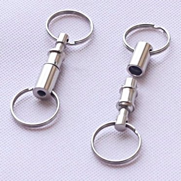 Lucky Line Quick Release Keychain, Nickel-Plated Brass, 1 Pack 70701 ...